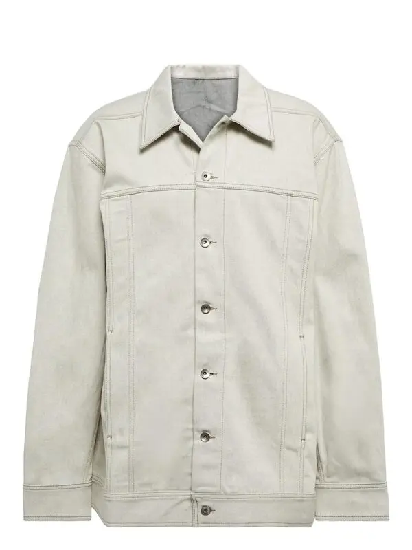 Rick Owens Denim Trucker Jacket - White