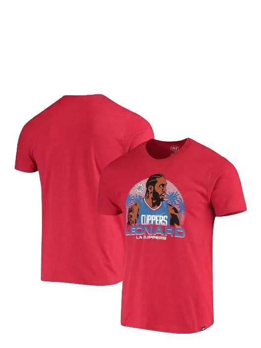'47 Kawhi Leonard La Clippers Player Graphic T-shirt - Red