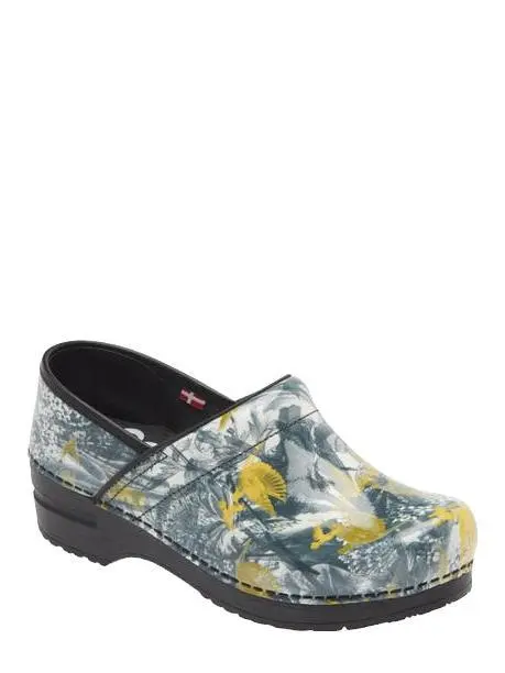SANITA Flyaway Clog - Yellow/grey