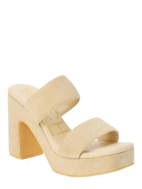 Matisse Gem Platform Sandals - Oat Fabric