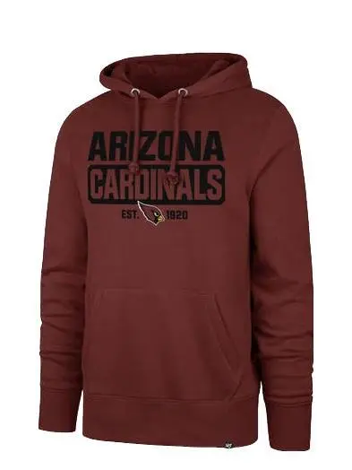 '47 Arizona Cardinals Box Out Headline Pullover Hoodie - Cardinal