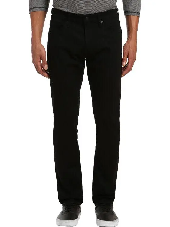MAVI James Slim Fit Jeans - Double Black Supermove