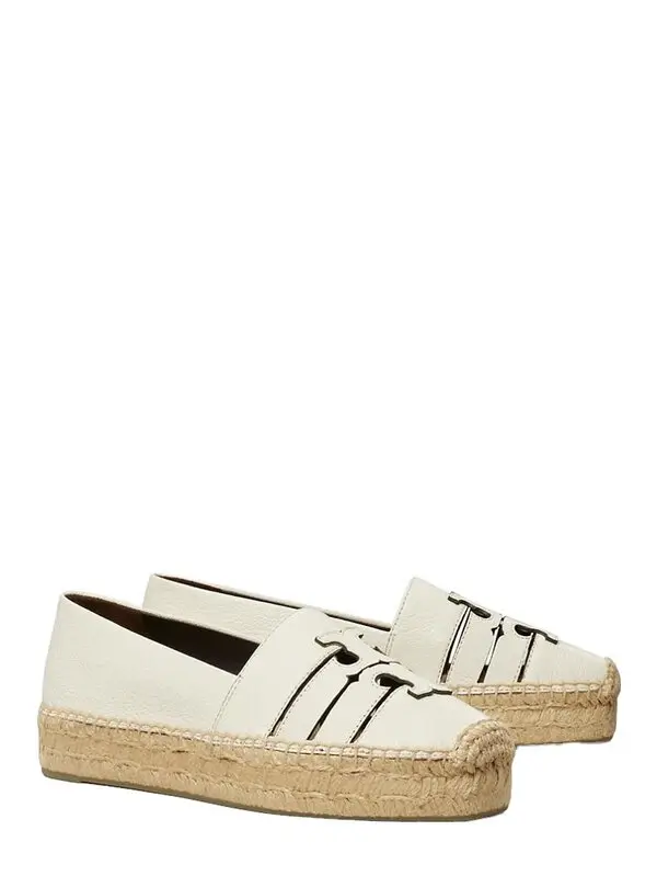 Tory Burch Ines Platform Espadrille - Light Cream