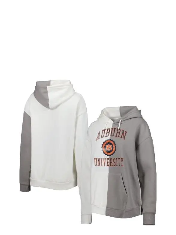 GAMEDAY COUTURE Auburn Tigers Split Pullover Hoodie - White
