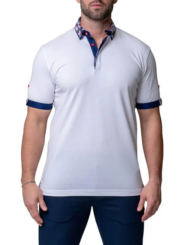 MACEOO Mozartsolidgame Jersey Polo - White