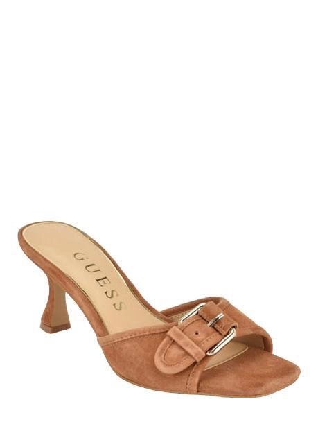 Guess Dista Slide Sandal - Med Brown