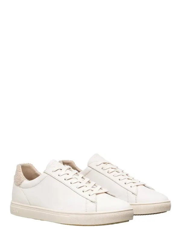 Clae Bradley Leather Sneakers - Off-white Vanilla Terry