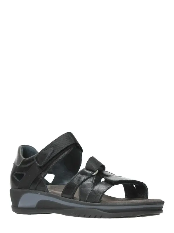 WOLKY Desh Sandal - Black Savana Leather