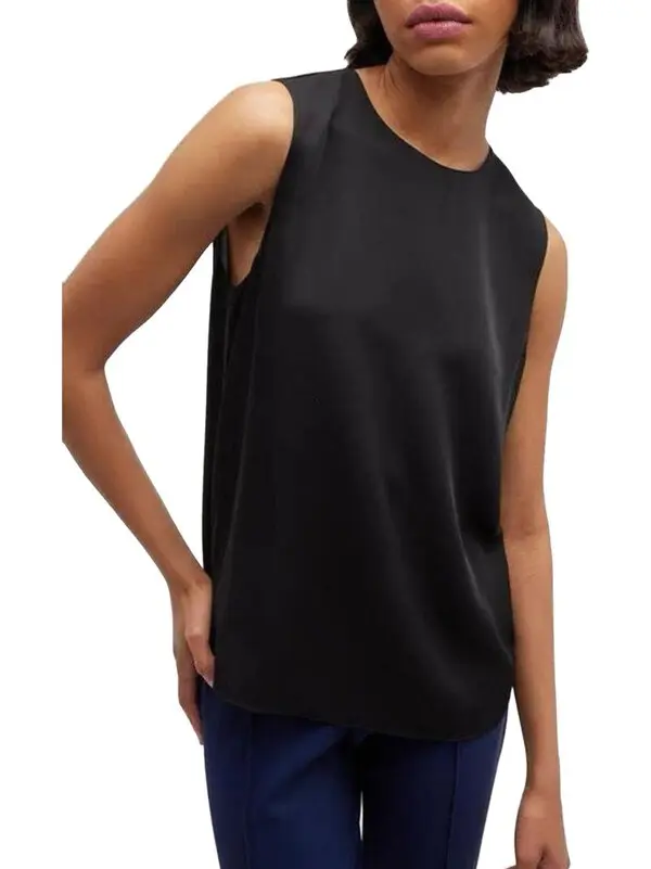 Theory Silk Shell Top - Black