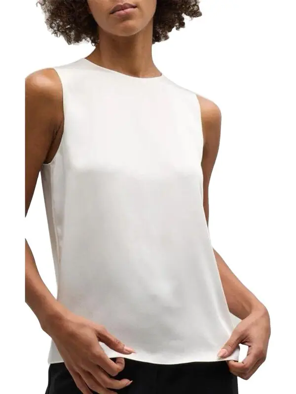 Theory Silk Shell Top - Ivory