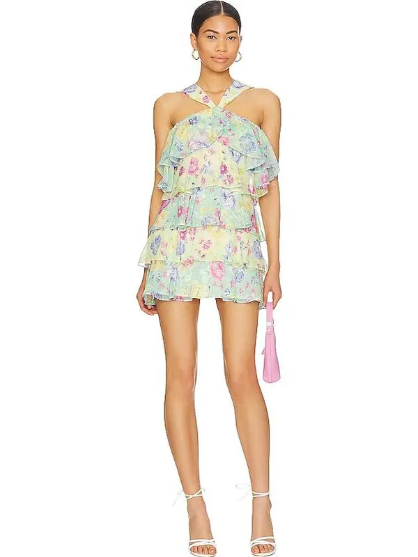 Majorelle Ella Mini Dress - Spring Vintage Multi