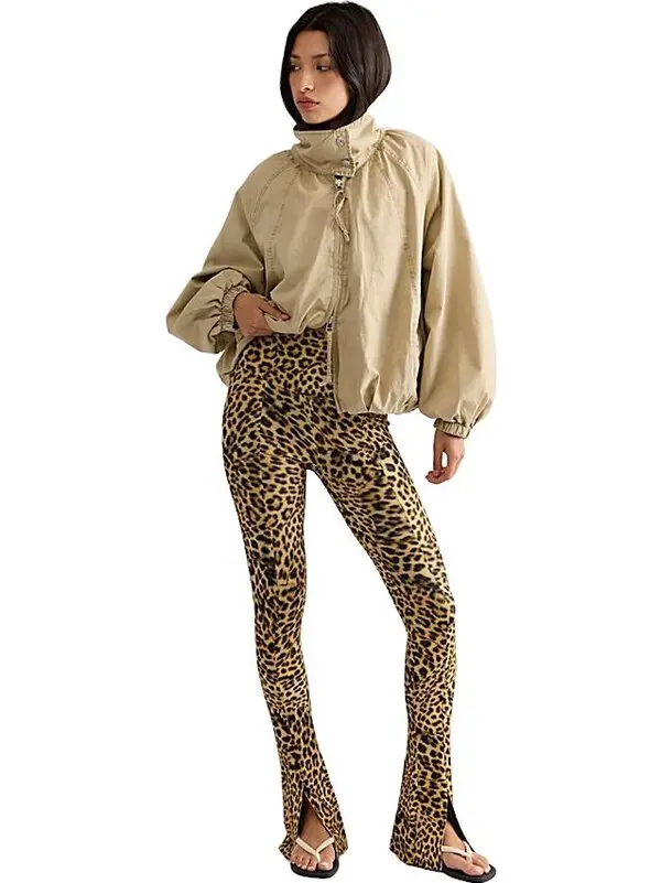 Norma Kamali Spat Leggings - Cheetah