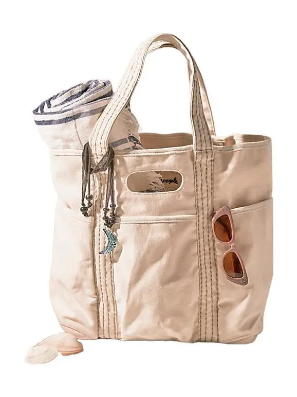 Free People Caravan Canvas Tote - Tea