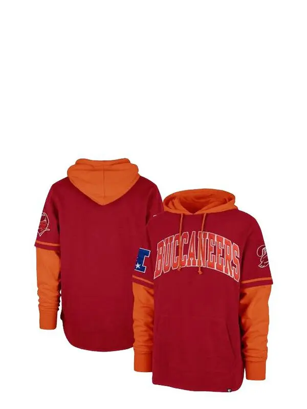 '47 Tampa Bay Buccaneers Shortstop Pullover Hoodie - Red