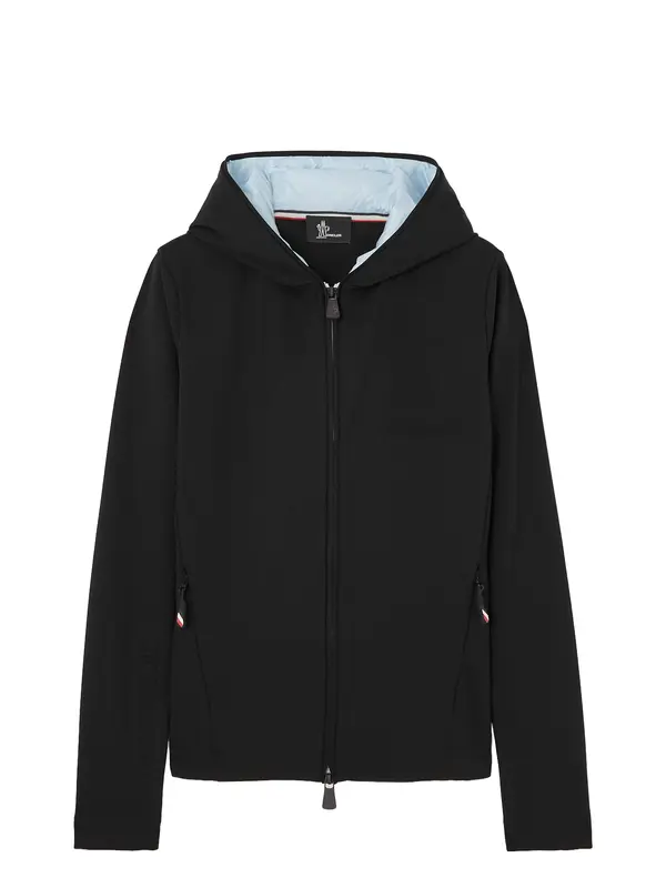 Moncler Embossed Jersey Hoodie - Black
