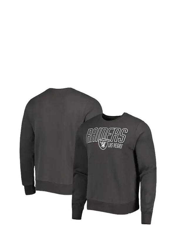 '47 Las Vegas Raiders Locked In Headline Pullover Sweatshirt - Charcoal