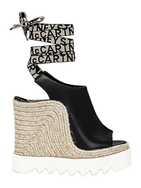 Stella McCartney Gaia Eco Wedge - Black