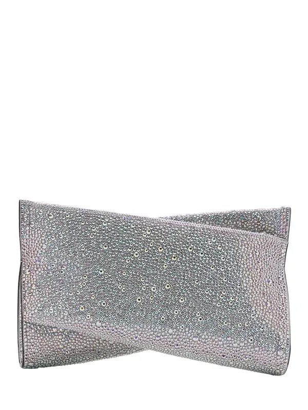 CHRISTIAN LOUBOUTIN Loubitwist Small Clutch - Silver
