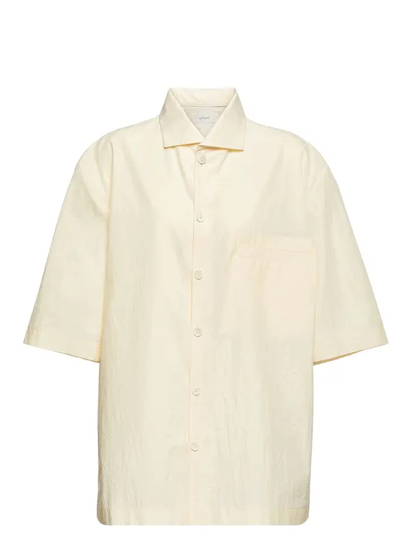 LEMAIRE Oversized Cotton Shirt - Neutrals