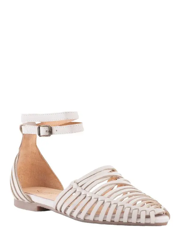 Seychelles Trinket Ankle Strap Flat - Off White