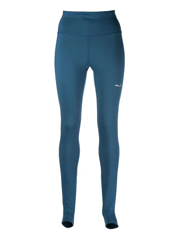 Rlx Ralph Lauren High-waisted Performance Leggings - Blue