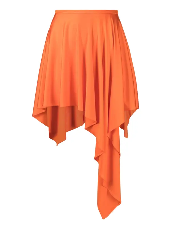 Stella McCartney Asymmetric Draped Skirt - Orange