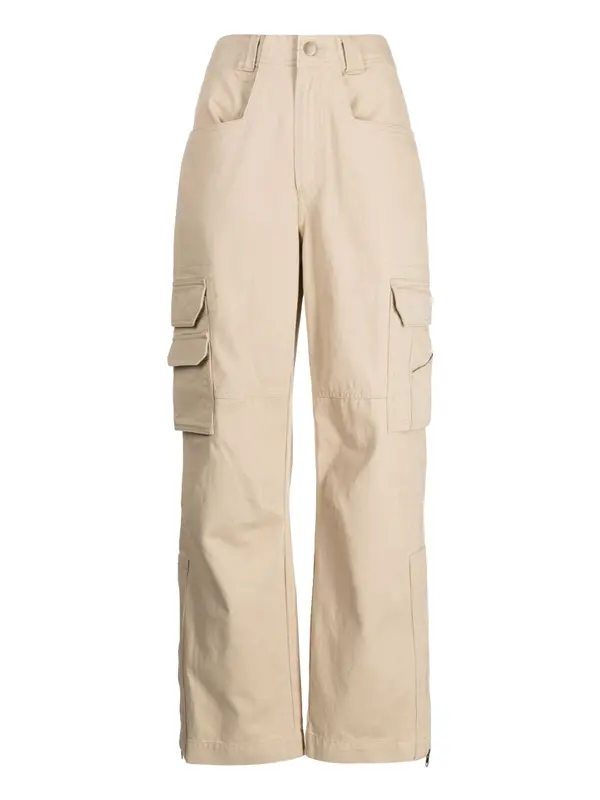 Goen.j Wide-leg Cargo Pants - Neutrals