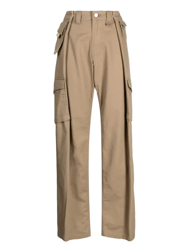 Goen.j Wide-leg Cargo Pants - Brown