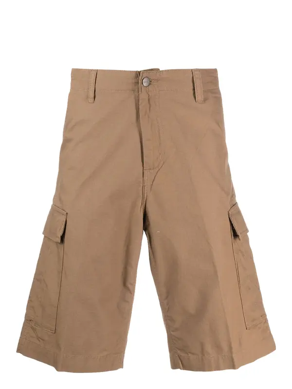 Carhartt Work In Progress Logo-patch Cargo Shorts - Neutrals