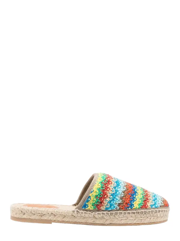 Alanui Interwoven Stripe-pattern Slides - Multicolour