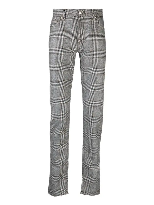 TRAMAROSSA Checked Straight-leg Trousers - Neutrals