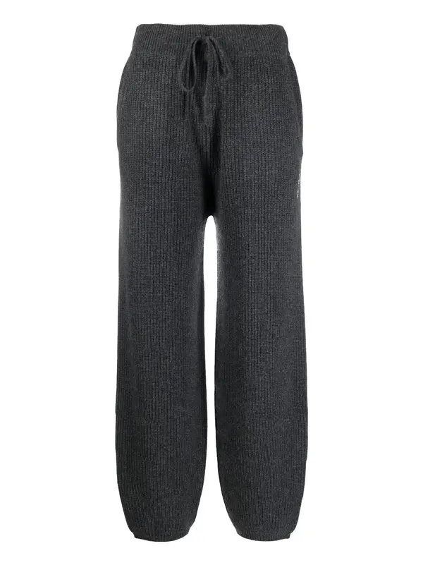 Rlx Ralph Lauren Recycled Cashmere Knitted Track Pants - Grey