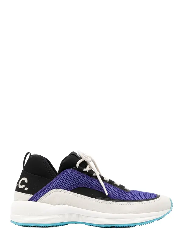 A.p.c. Colour-block Low-top Sneakers - Blue