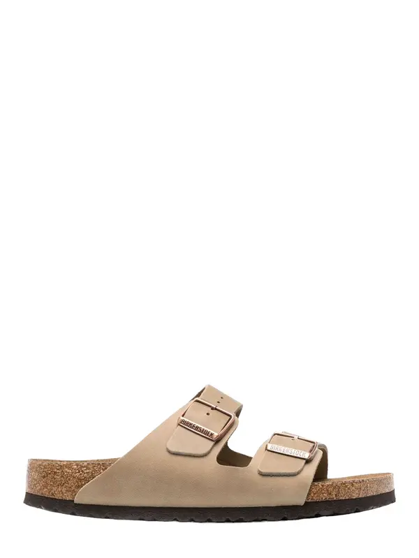 BIRKENSTOCK Arizona Leather Slides - Brown