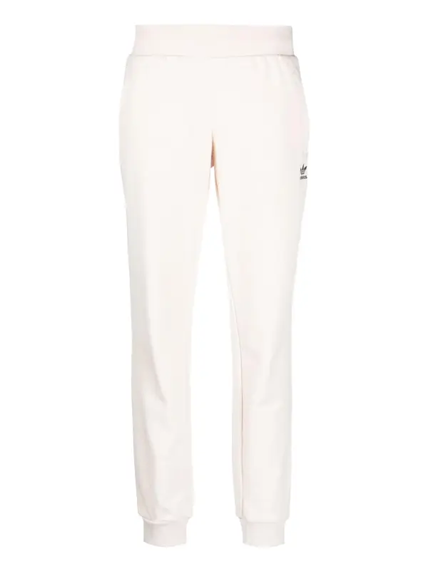 Adidas Low-rise Cotton Track Pants - Neutrals