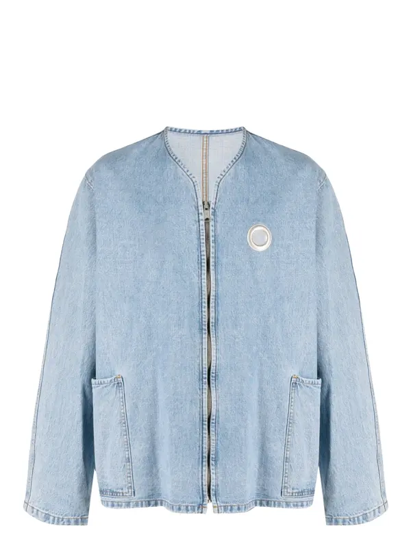 CRAIG GREEN Zip-up Denim Jacket - Blue