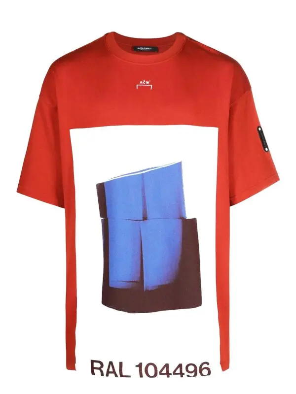 A-COLD-WALL* Graphic-print Short-sleeve T-shirt - Red
