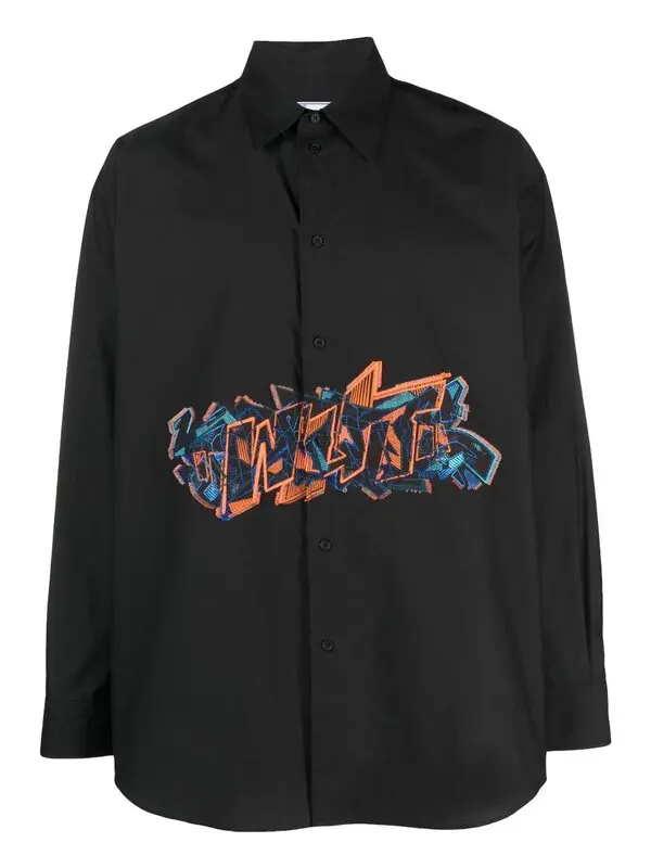 Off-White Graf Coupe' Long-sleeved Shirt - Black
