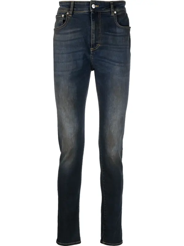 REPRESENT Faded Skinny Jeans - Blue