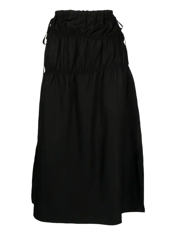 Goen.j Midi Straight Skirt - Black