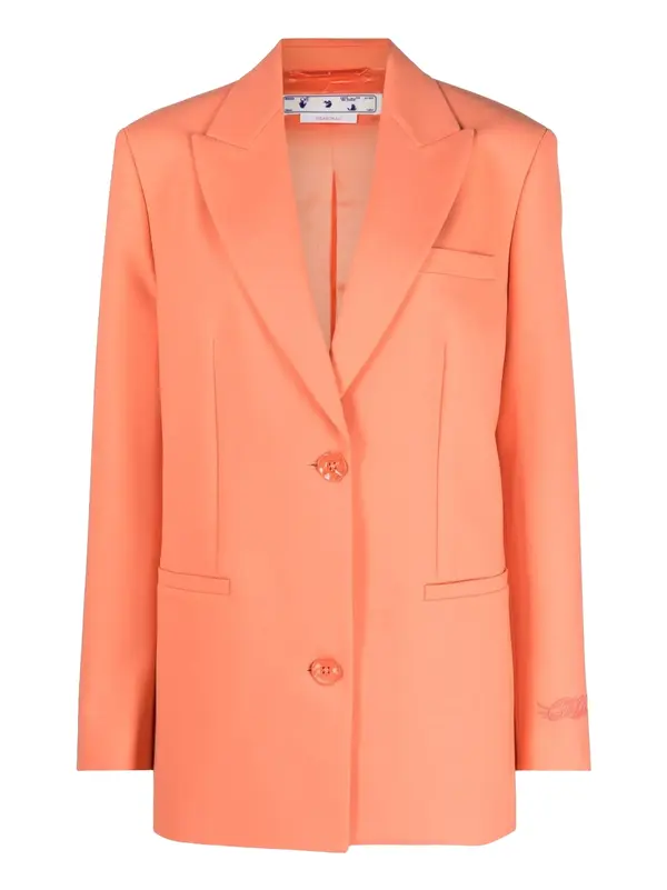 Off-White Tomboy Single-breasted Blazer - Orange