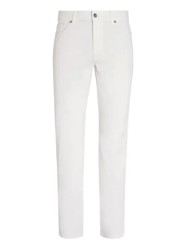 Zegna Roccia Slim-fit Jeans - White