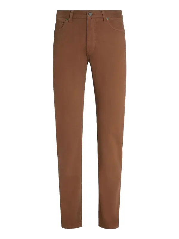 Zegna Slim-fit Roccia Jeans - Brown