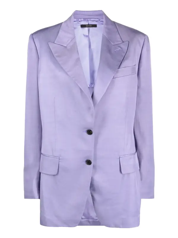 TOM FORD Single-breasted Blazer - Purple
