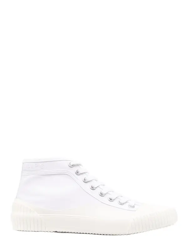 A.p.c. Iggy Canvas High-top Sneakers - White