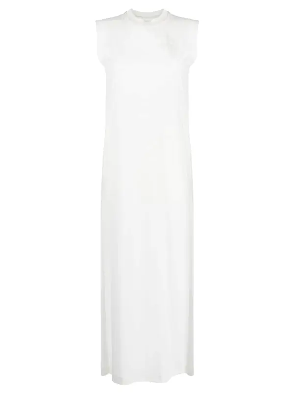 Y3 3-stripes Sleeveless Maxi Dress - White