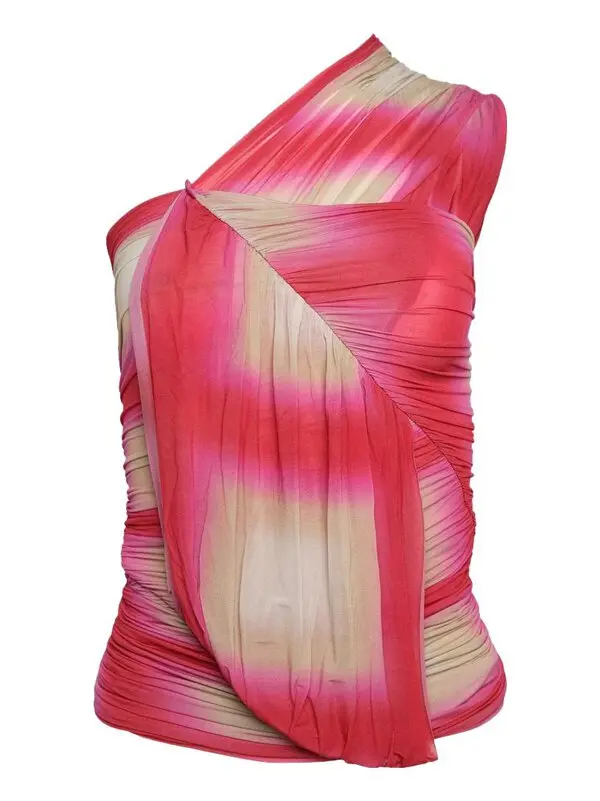 Rick Owens Edfu Top - Fuchsia Plaid