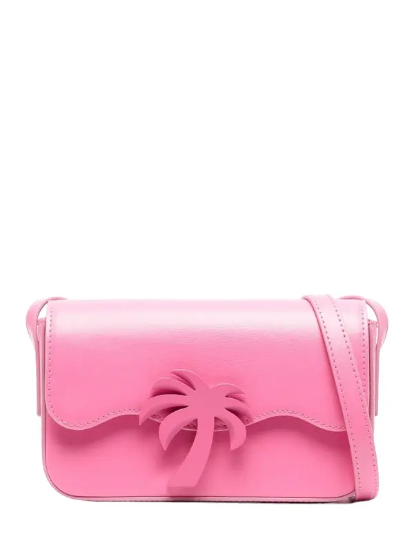 Palm Angels Bridge Leather Crossbody Bag - Pink