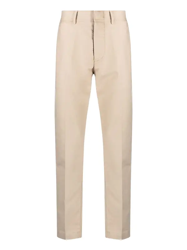 TOM FORD Tapered Cotton Trousers - Neutrals