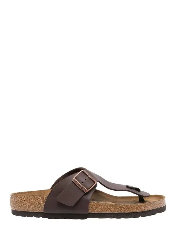 BIRKENSTOCK Gizeh Leather Sandals - Brown